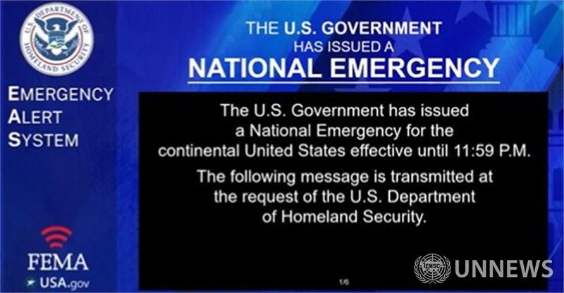 🚨 주요 경보: 미국 정부는 국가 비상사태를 발령했습니다!! EAS 방송을 기다려 주십시오!! | UNnews 유엔뉴스 유엔신문