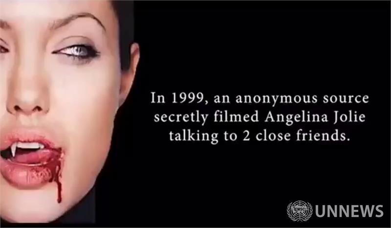 안젤리나 졸리가 23살이었을 때, 한 친구가 그녀가 일루미나티 입문 의식.... | UNnews 유엔뉴스 유엔신문